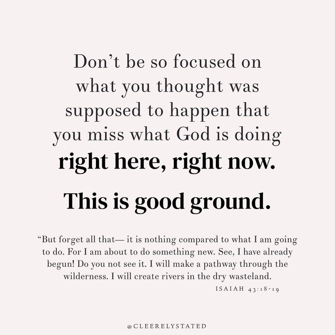 Right here, right now. This is good ground. – Cleerely Stated