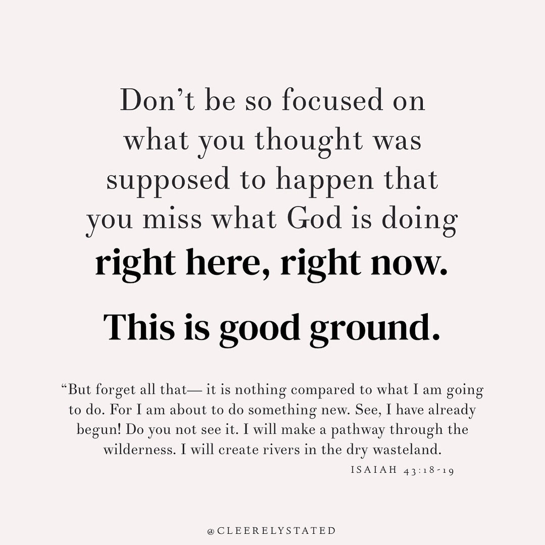 This is good ground – Cleerely Stated