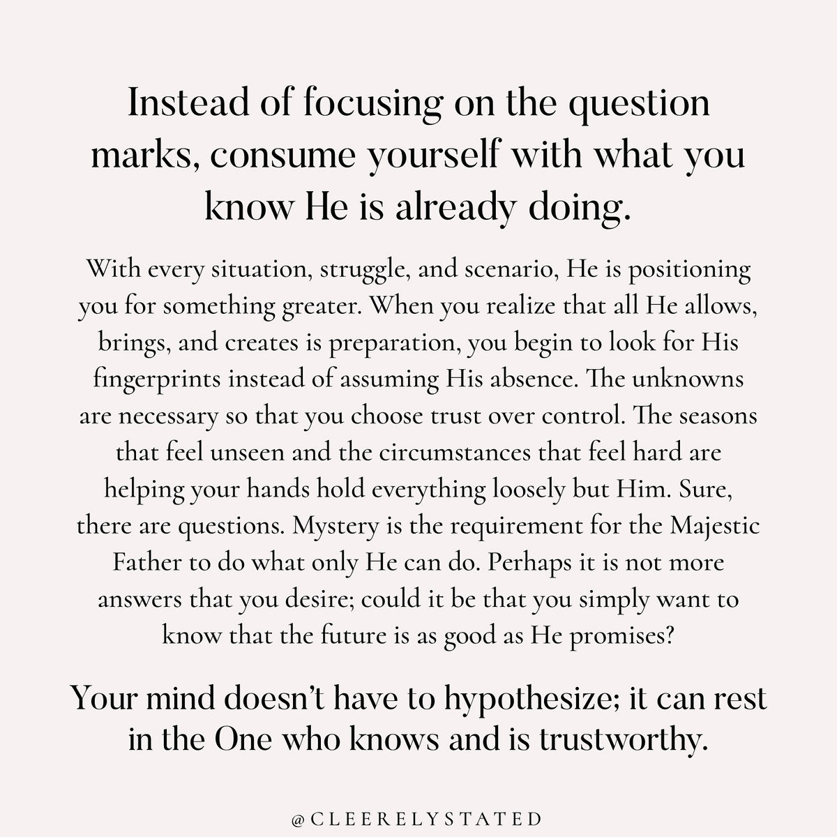 Choose trust over control – Cleerely Stated