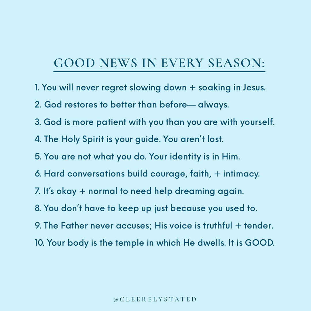 You will never regret slowing down + soaking in Jesus – Cleerely Stated