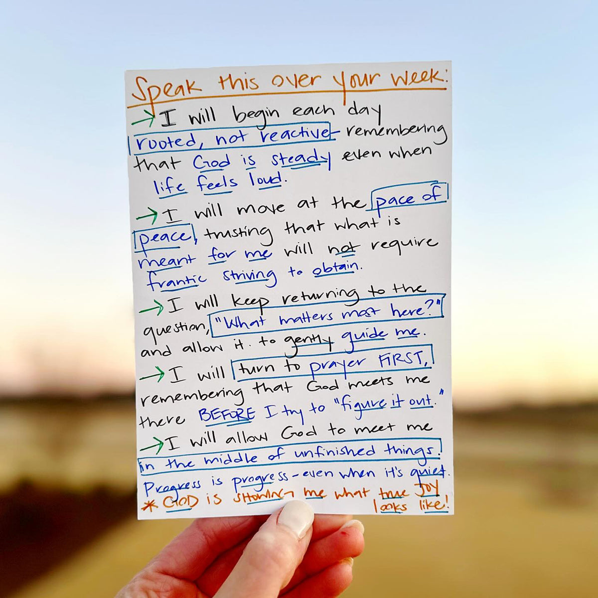 Speak this over your week: – Cleerely Stated