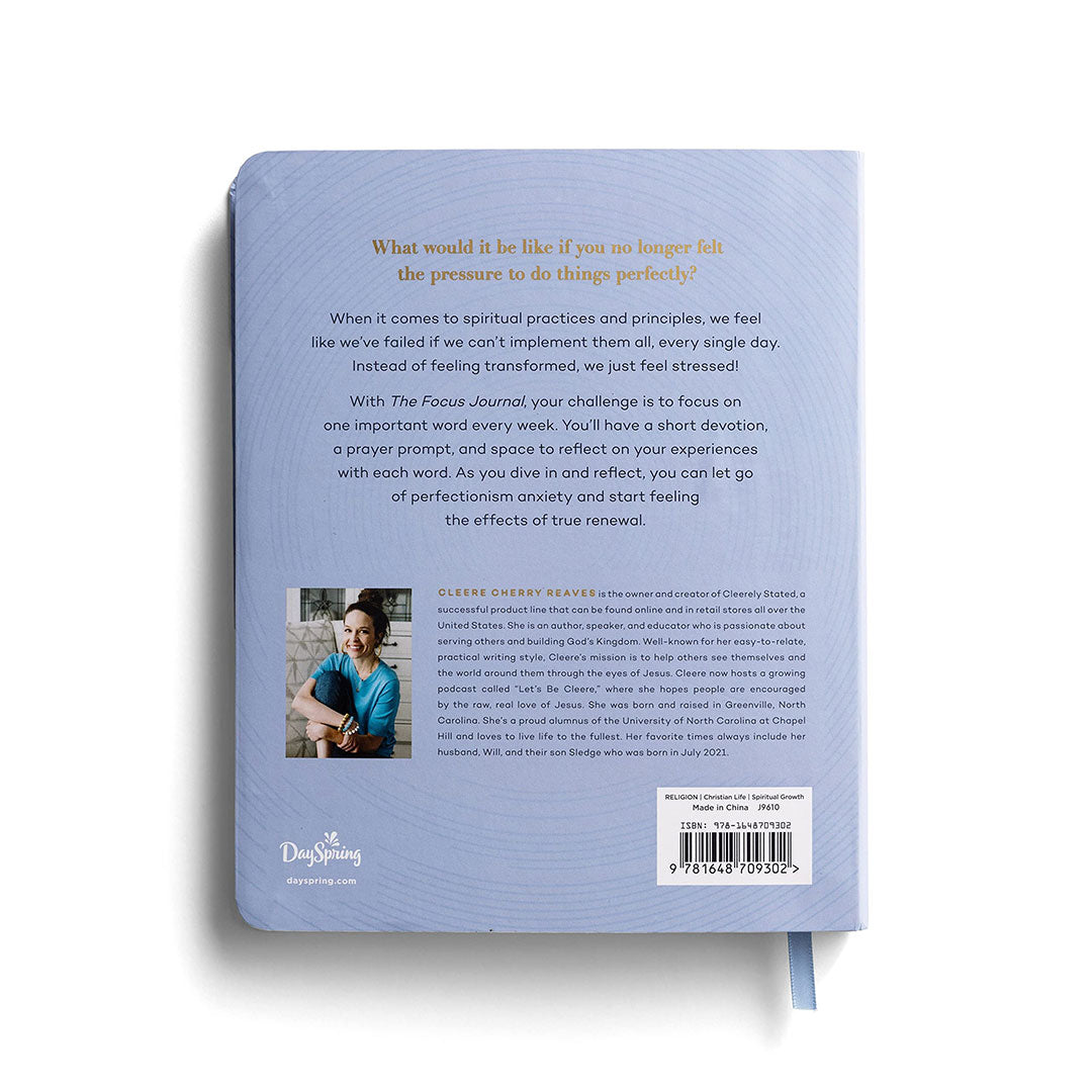 Focus Journal: 52 Weeks to a More Intentional Life – Cleerely Stated