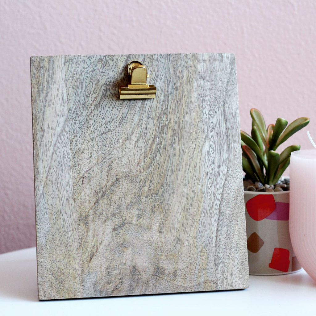 Wooden Clipboard Display & Holder – Cleerely Stated