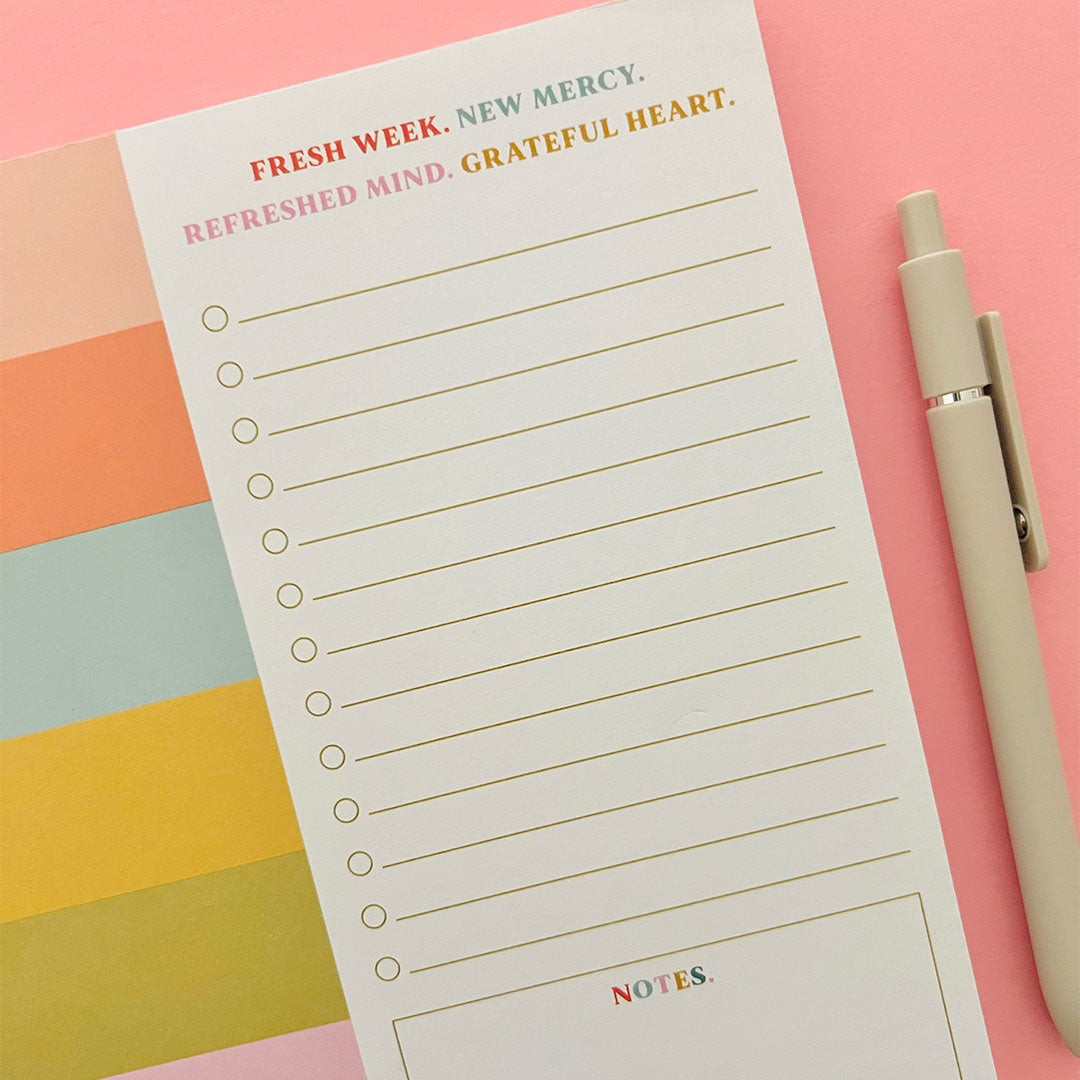 Fresh Week Planner Notepad – Cleerely Stated