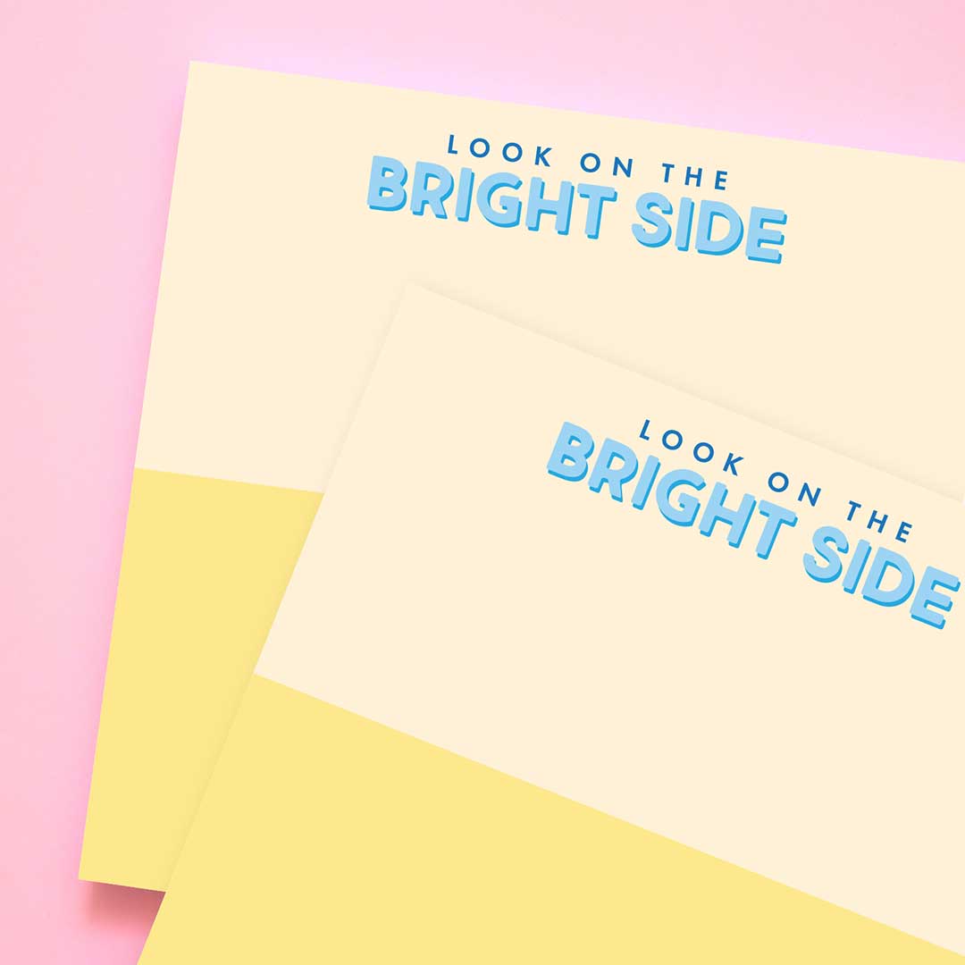 Look on the Bright Side Notepad – Cleerely Stated