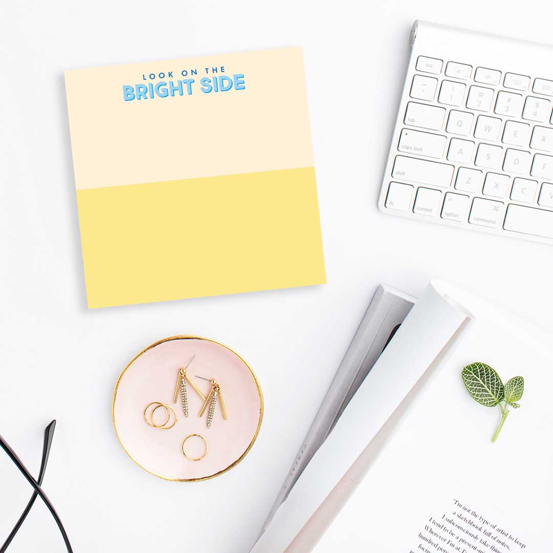 Look on the Bright Side Notepad – Cleerely Stated