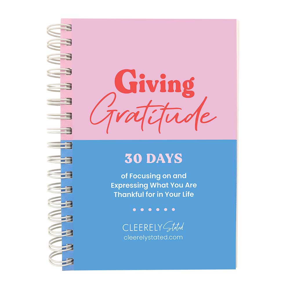 Giving Gratitude—30 Day Journal – Cleerely Stated
