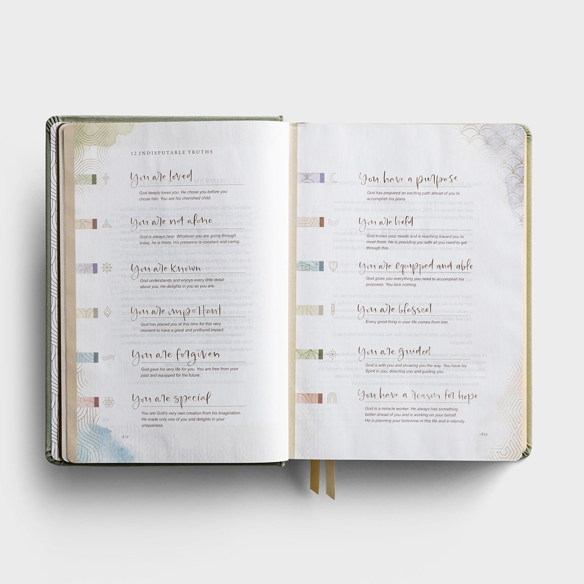 NLT DaySpring Hope & Encouragement Bible - Seafoam Cloth Over Board ...