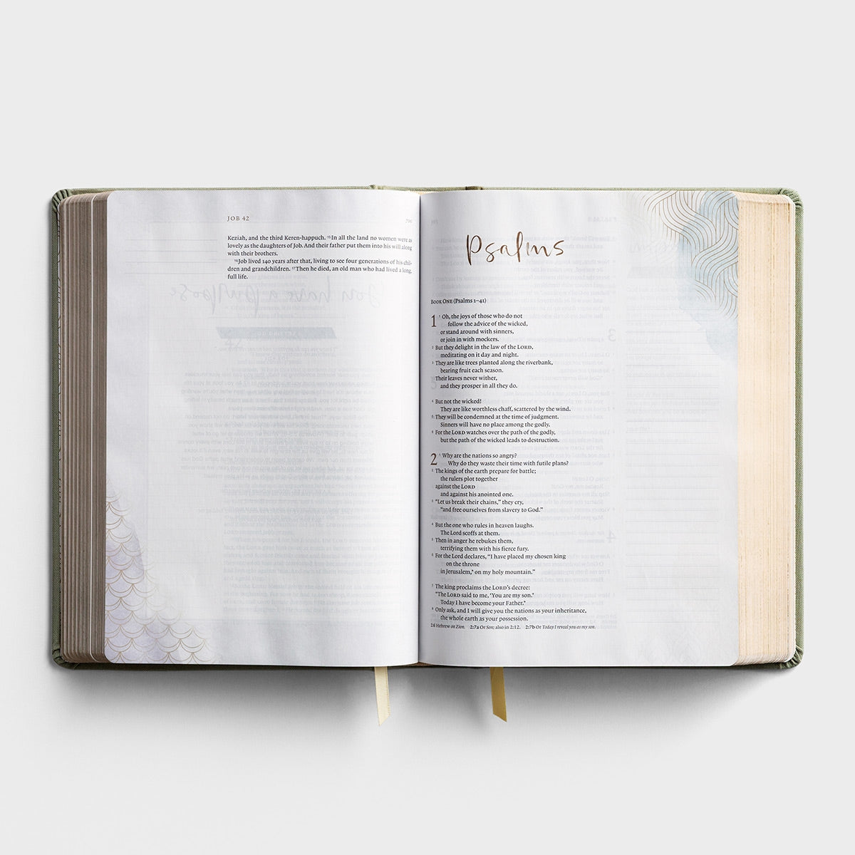 NLT DaySpring Hope & Encouragement Bible - Seafoam Cloth Over Board ...