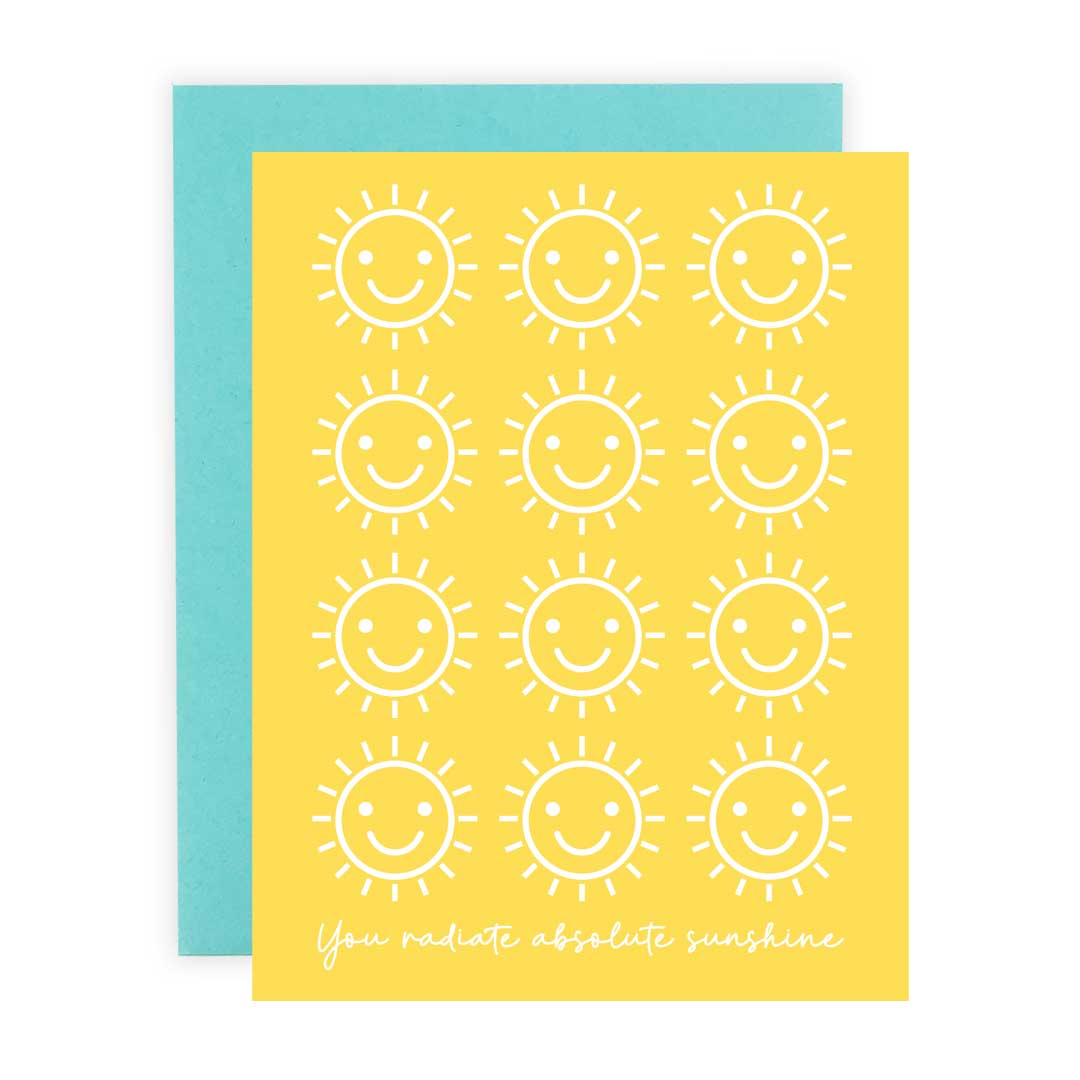 Radiate Sunshine - Greeting Card – Cleerely Stated